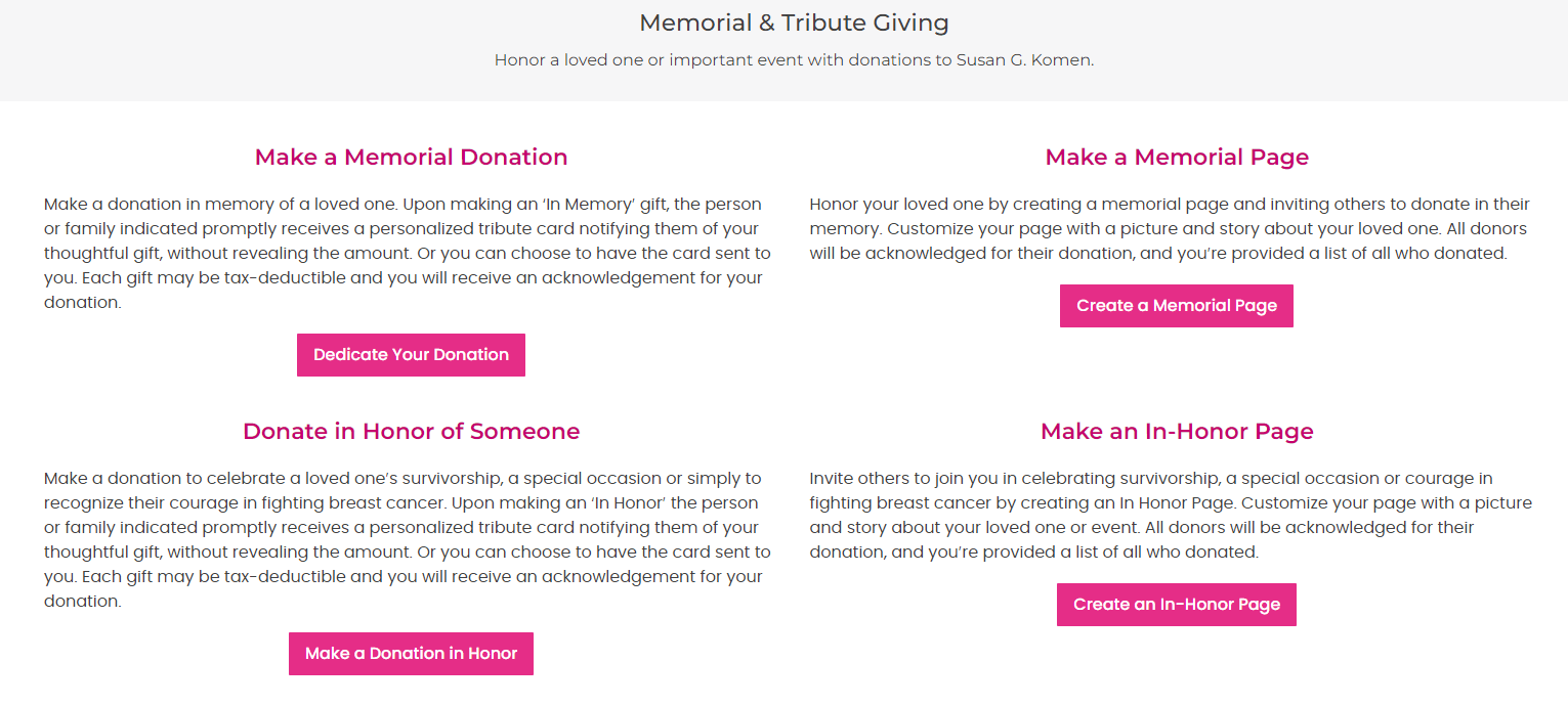 What Is An In Memory Gift Or Memorial Donation 